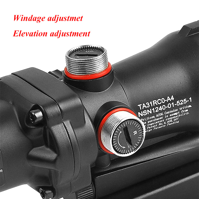Airsoft Red Dot Optical ACOG Scope 1X32 - Airsoft Central